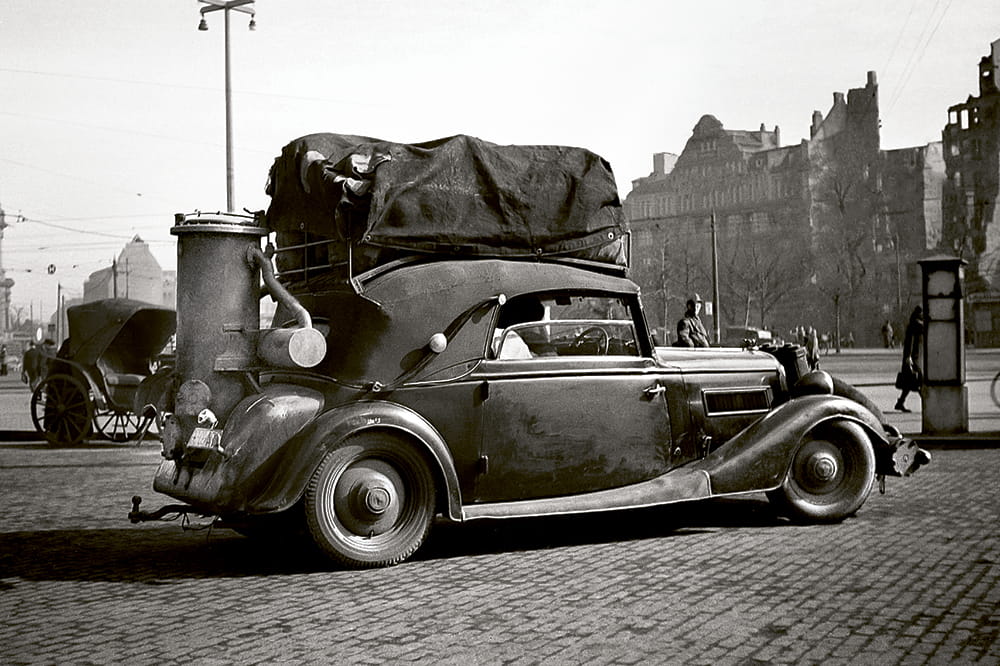 Autos mit Holzvergaser Generator Funktion